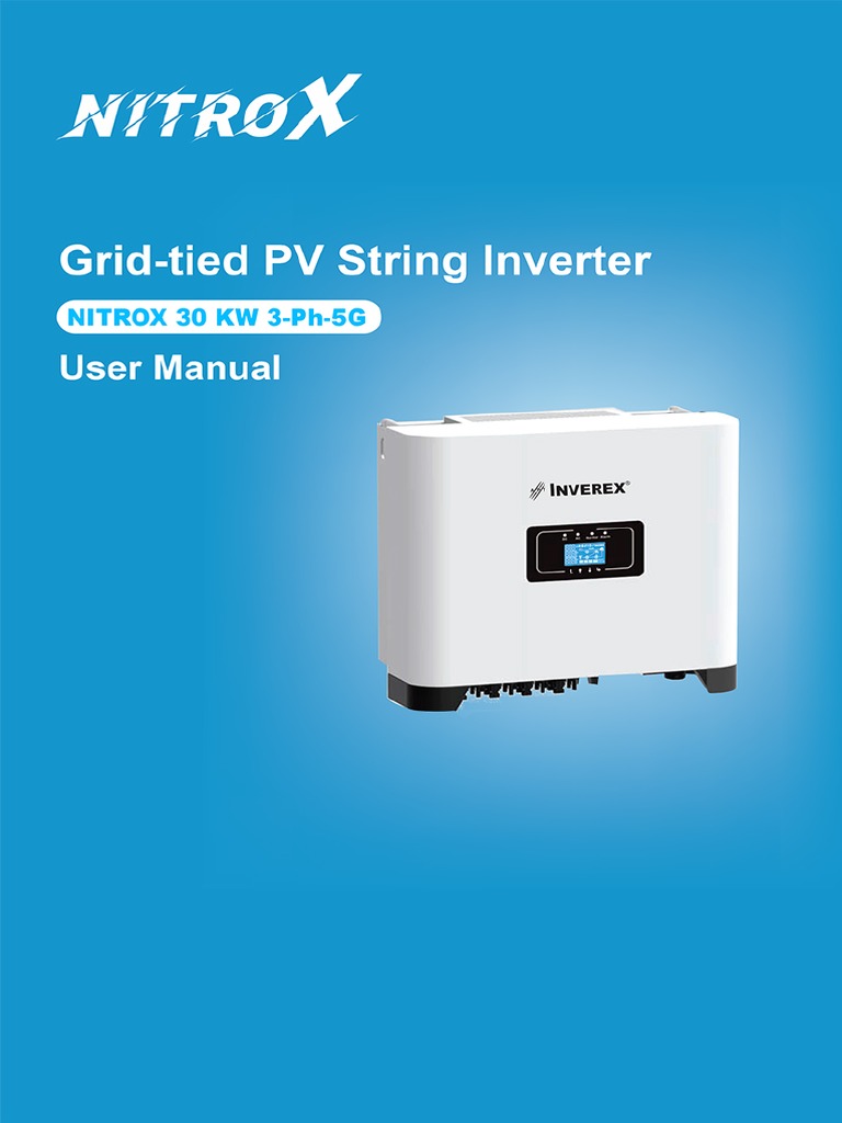 3-Phase Inverter Installation and Operation Manual | PDF | Power ...