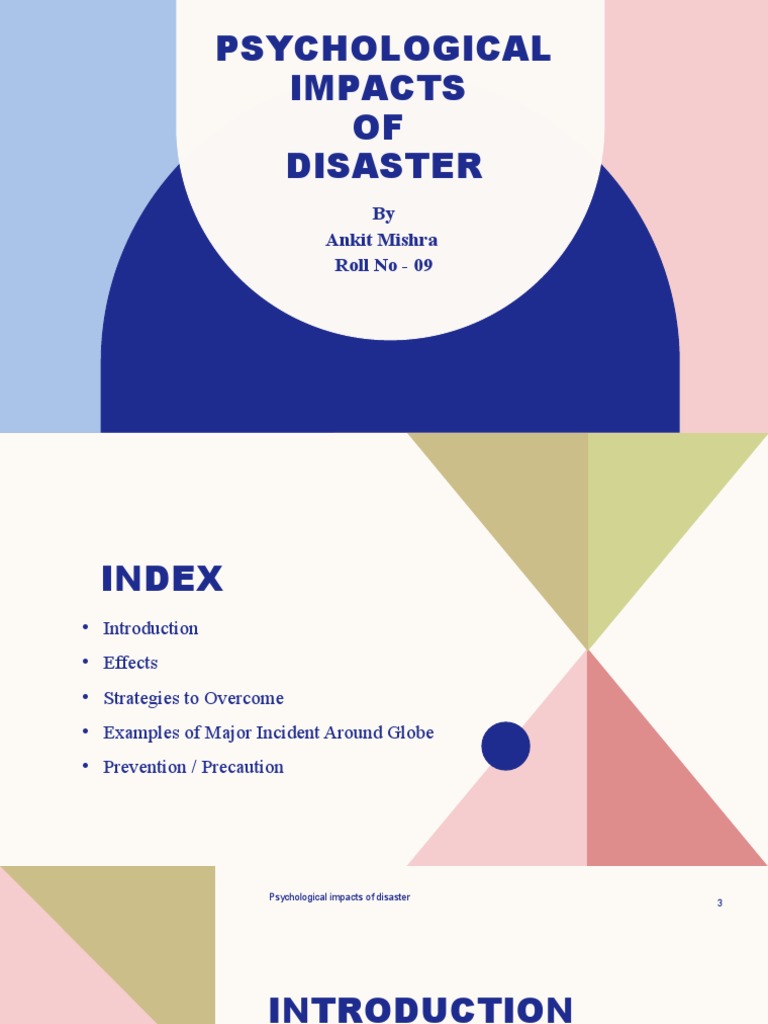 Psychological Impact of Disaster | PDF | Stress (Biology) | Mental Disorder
