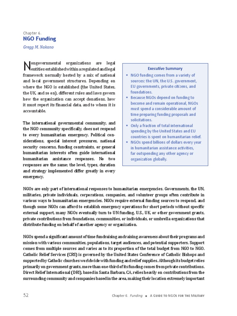 NGO Funding Proposal PDF Download | PDF | Non Governmental Organization ...