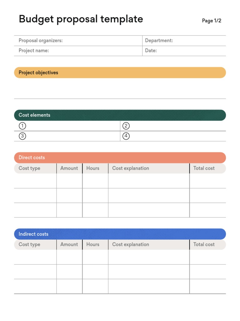 Budget Proposal Template | PDF
