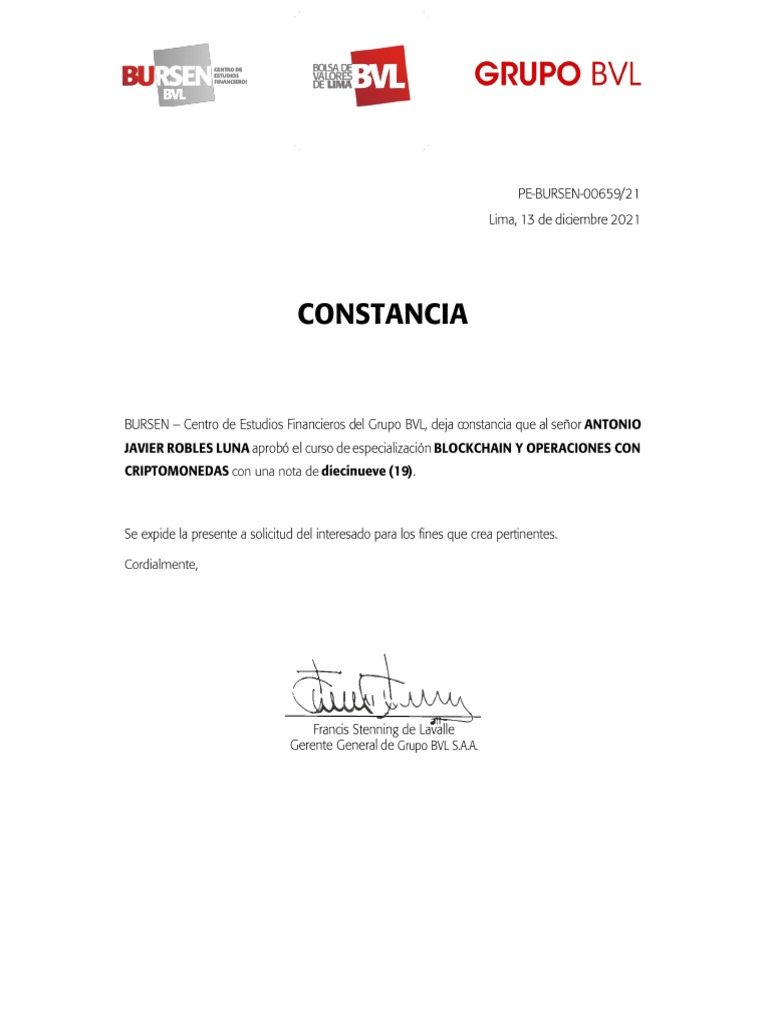 BURSEN BVL - Especialización en Blockchain y Operaciones Con ...