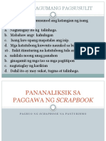 Rubric Sa Pagbuo NG Scrapbook | PDF
