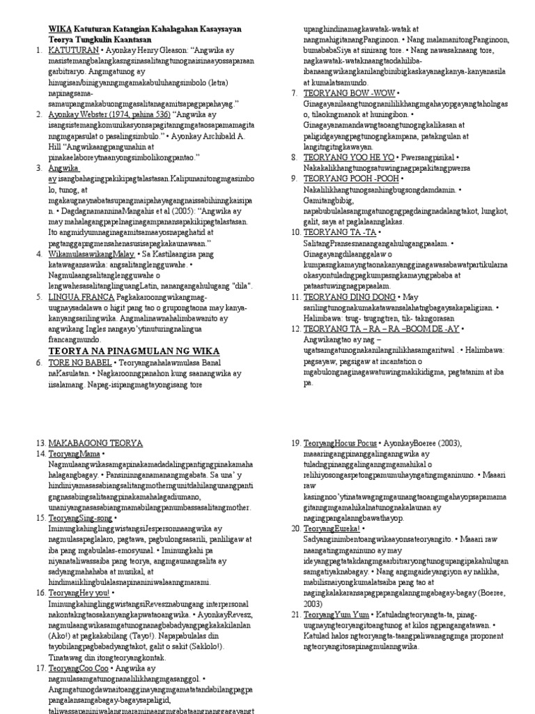 Notes WKL | PDF
