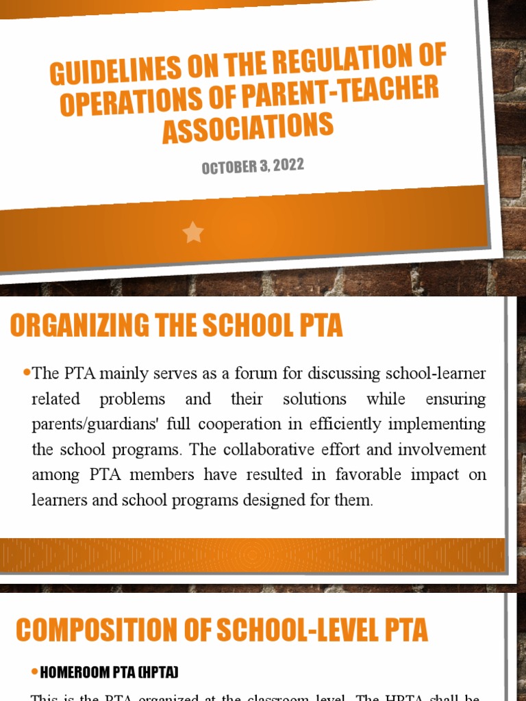 PTA Operations Regulation Guide | PDF