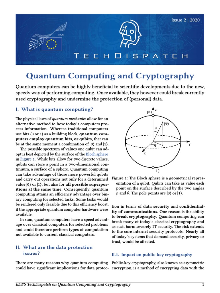 07-08-2020 Techdispatch Quantum Computing en 0 | PDF | Cryptography ...