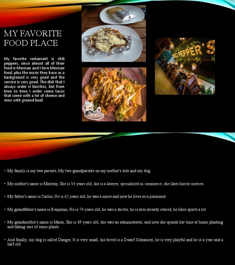 My Favorite Food Place | PDF