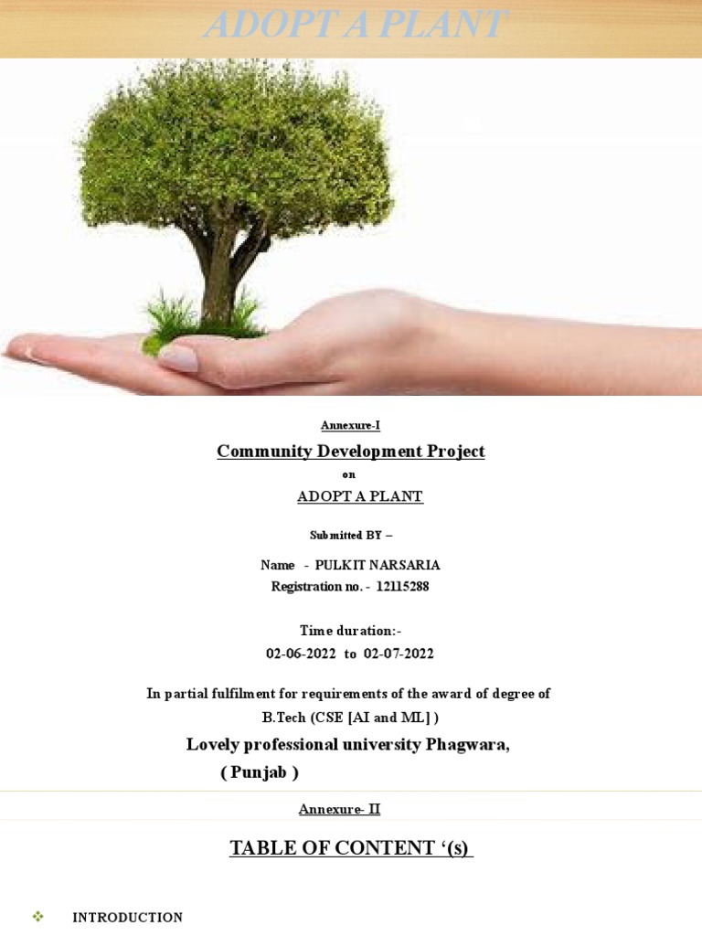 Adopt A Plant CDP | Download Free PDF | Trees | Pathogen