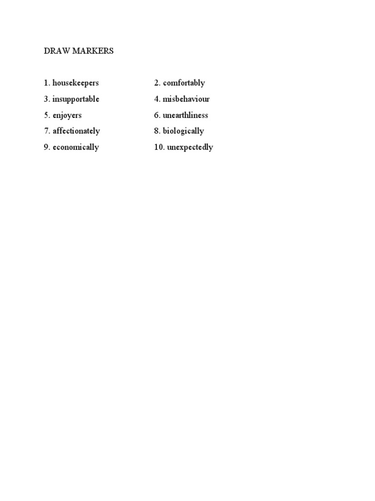 Draw Markers Moodle | PDF | Cooking, Food & Wine