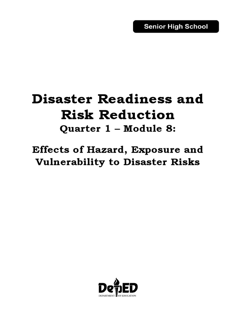 DRRR Q1 Module 8 | PDF | Hazards | Vulnerability