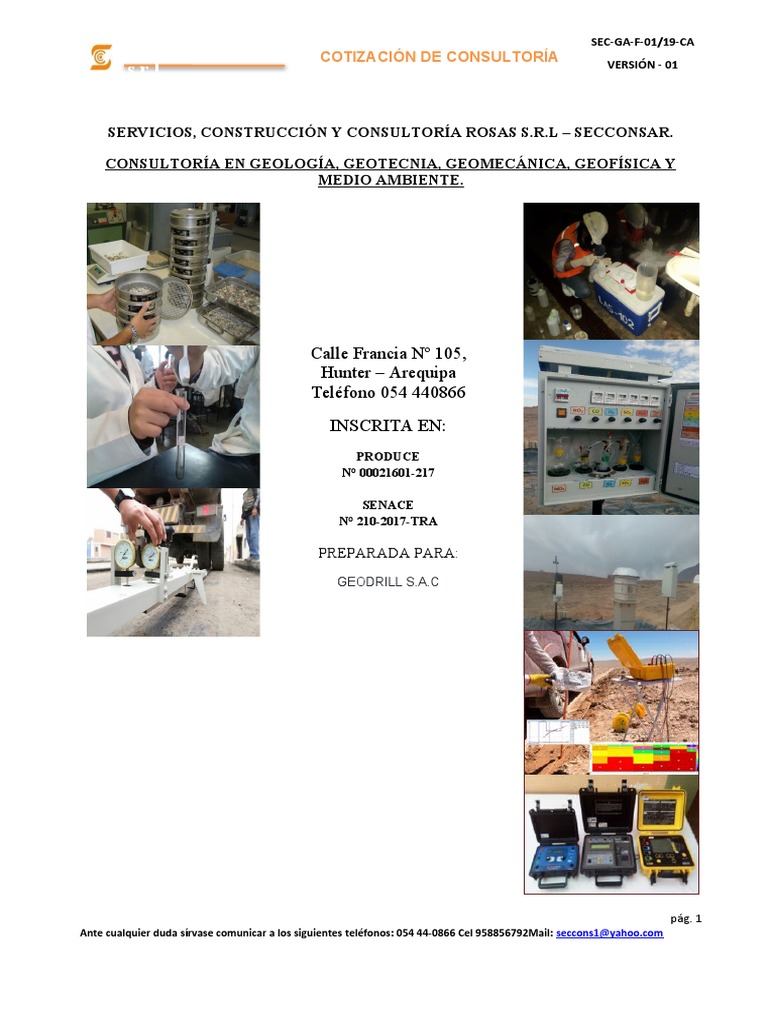 Cotizacion - Geodril | PDF | Tecnología