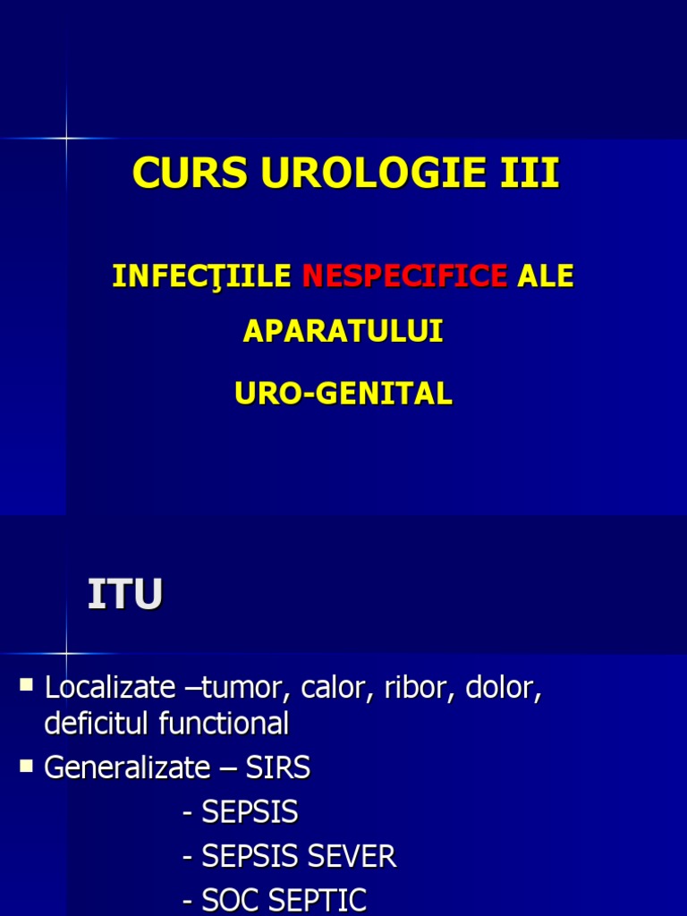 3 Infectii Nespecifice Tractului Urinar Superior | PDF