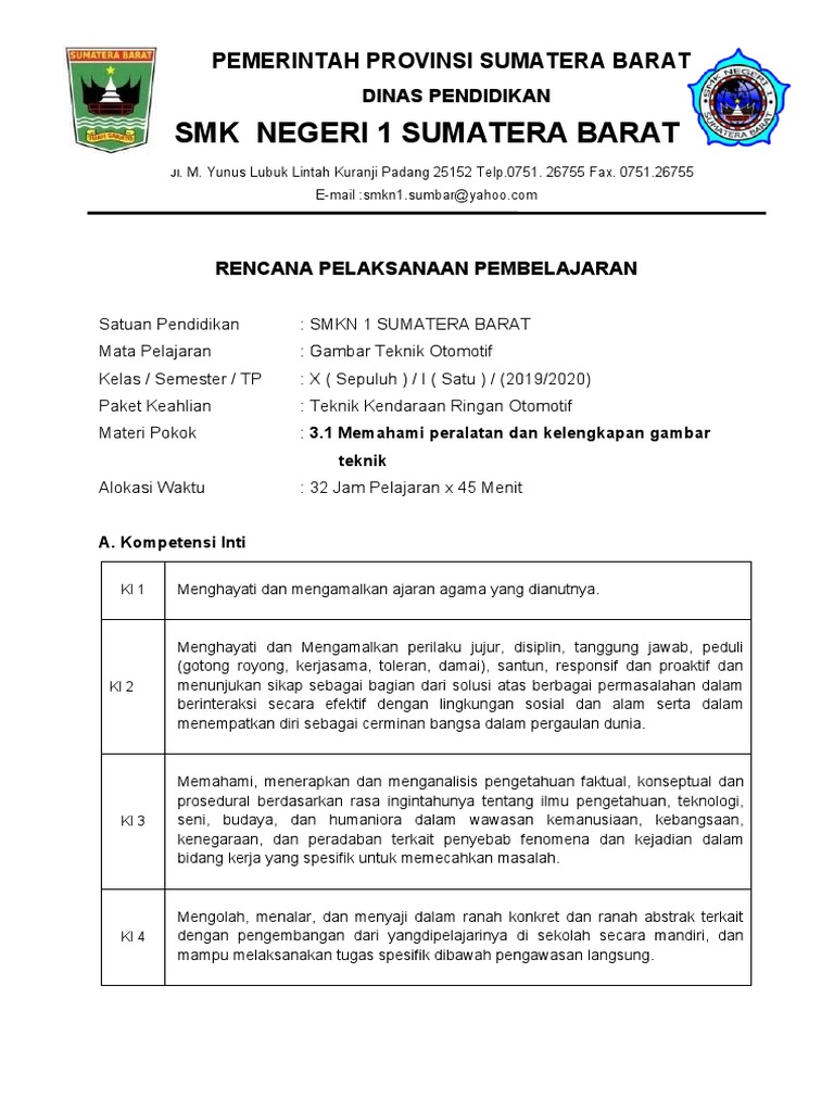 RPP KD Gto 1 | PDF | Seni