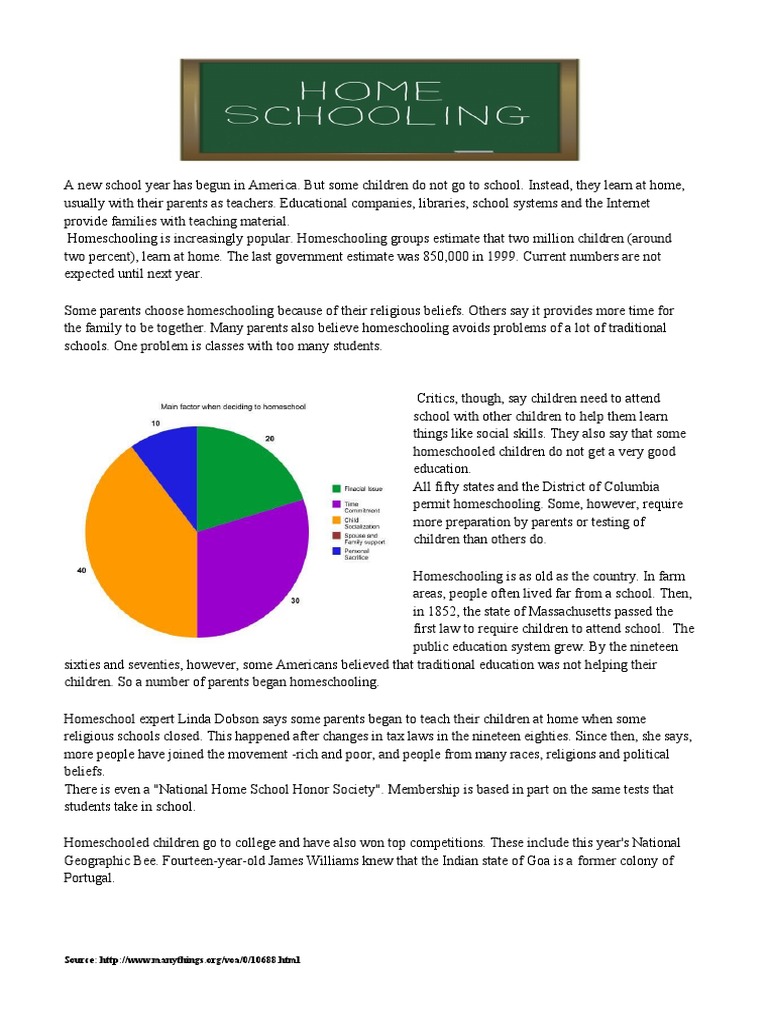Homeschooling Reading Comprehension Exercises - 110891 | PDF ...