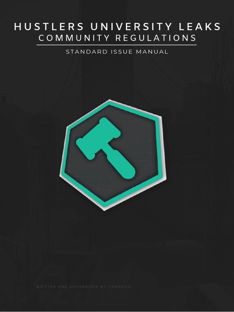 Hustlers University Leaks Community Regulations | PDF | Communication