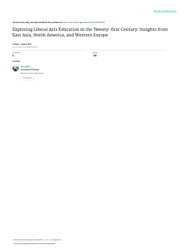 Lepping Mou2021ARCIE | PDF | University | Cross Cultural Communication