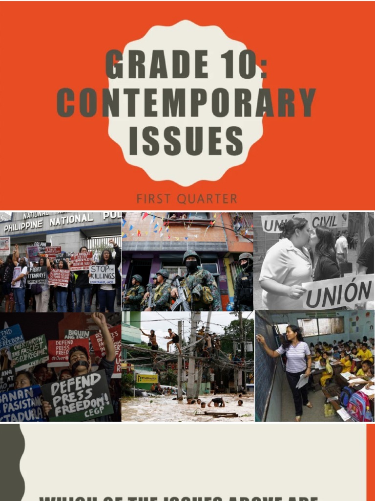 Contemporary Issues Intro Grade 10 | PDF
