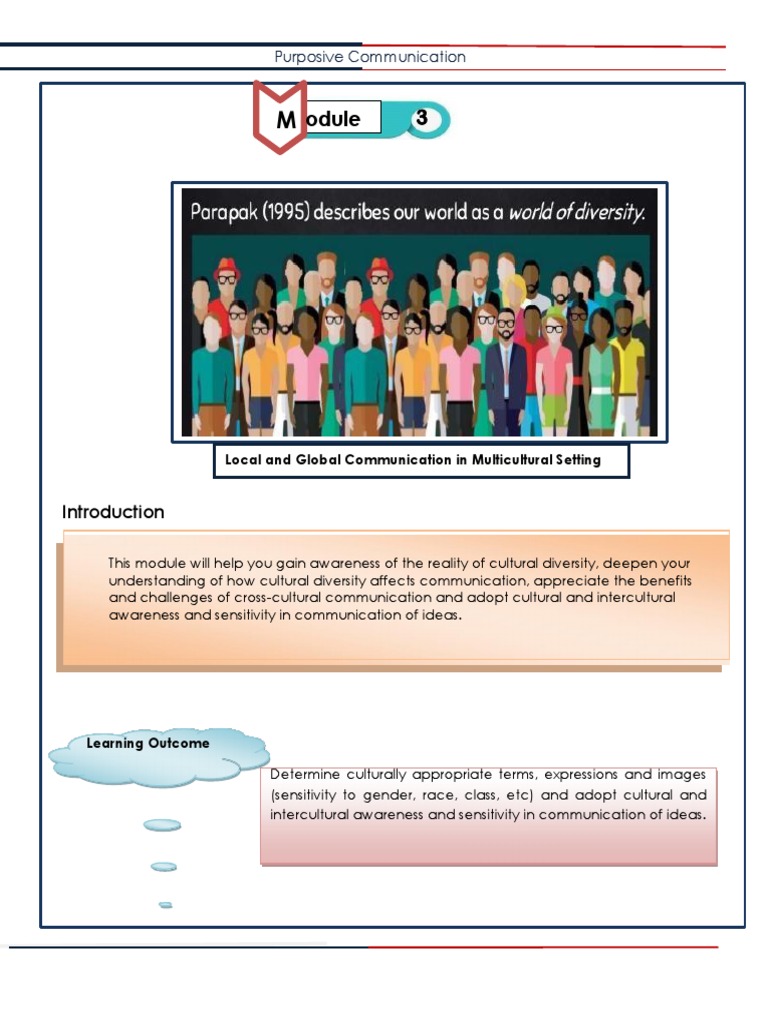 3 Purposive | PDF | Cross Cultural Communication | Cognitive Psychology