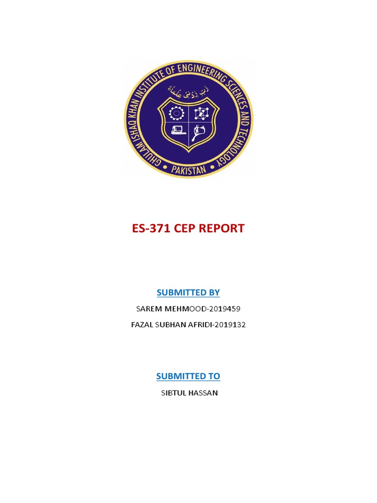 ES371 Cep Report | Download Free PDF | Physics | Electricity