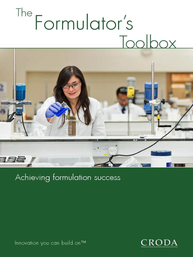 Formulator's Toolbox - Croda - Artigo Base | PDF | Emulsion | Pharmaceutical Formulation