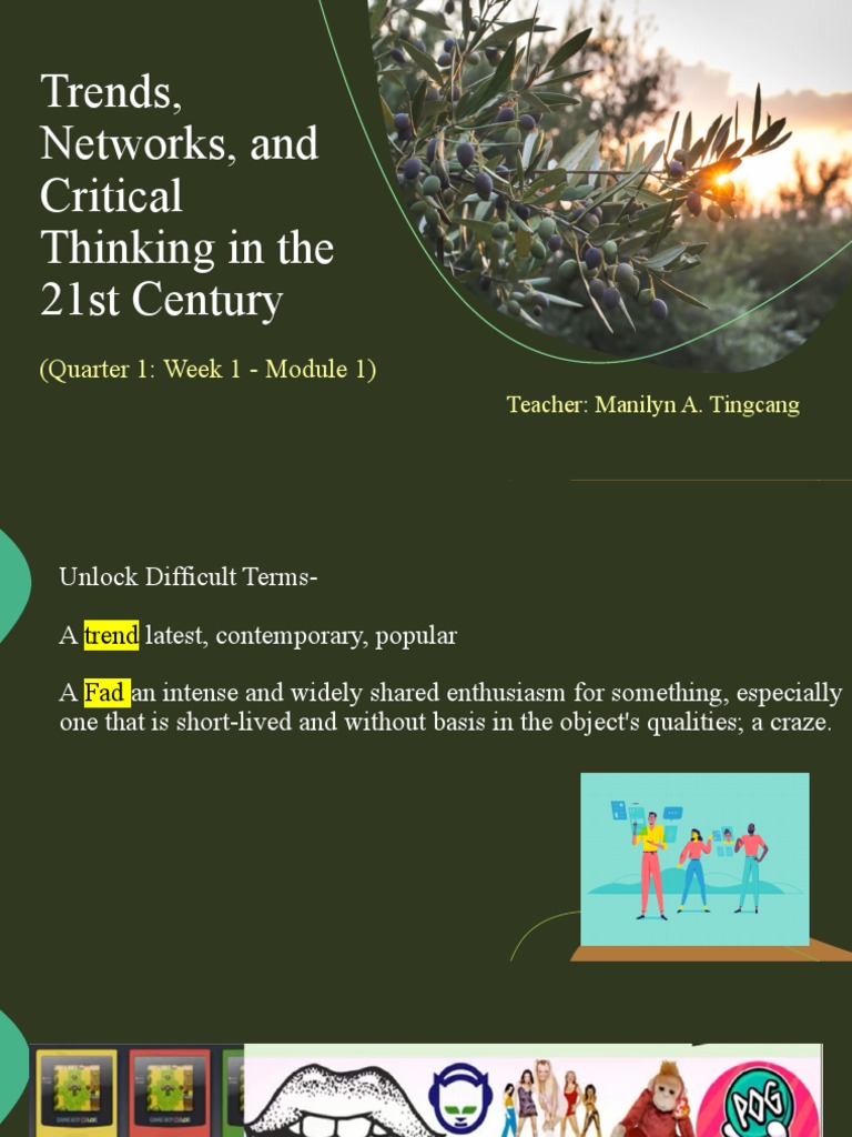 Trends, Networks, and Critical - Lesson 1 | PDF | Business | Economies