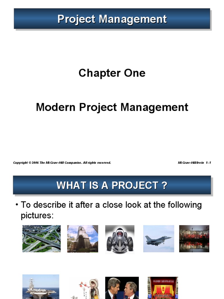Modern Project Management (Chapter-1) | PDF | Project Management | Business
