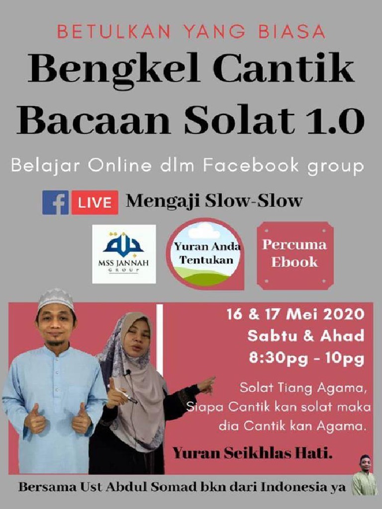 Slide Bengkel Cantik Bacaan Solat 1.0 | PDF