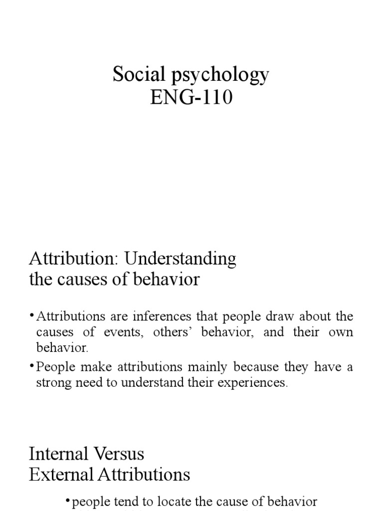 Understanding Attribution Biases | PDF | Classical Conditioning | Attitude (Psychology)