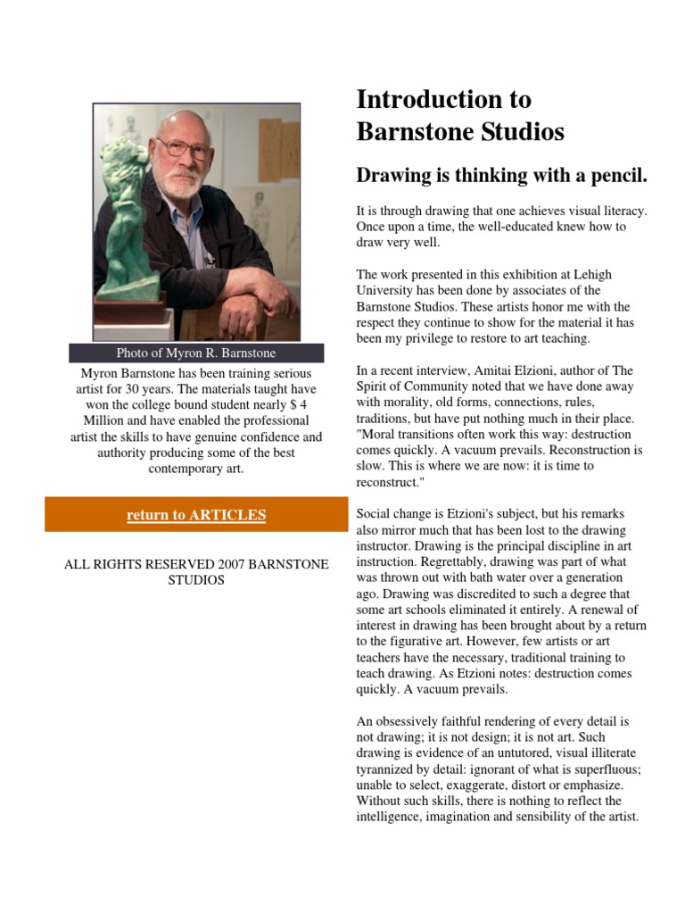 Introduction To Barnstone Studios | PDF