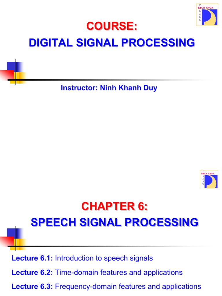 Chapter6 - SPEECH SIGNAL PROCESSING | PDF | Pitch (Music) | Autocorrelation