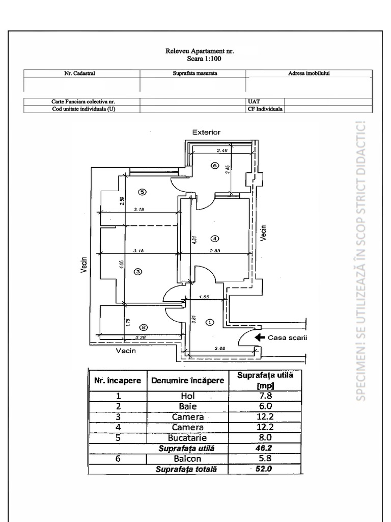 Releveu 2 Camere | PDF
