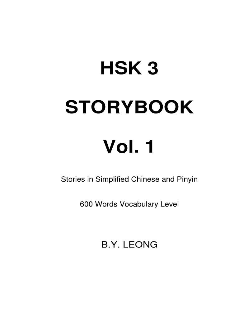 HSK 3 Storybook Vol 1 Sample Chapter | PDF | Vocabulary | Human ... HSK 3 Storybook Vol 1 Sample Chapter | PDF | Vocabulary | Human ...