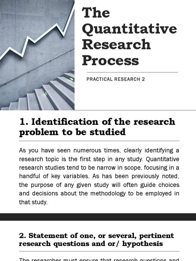 The Quantitative Research Process and Its Types | PDF | Experiment ...