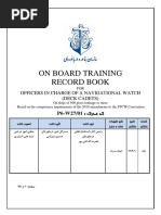 On Board Training Record Book For Deck Cadets PDF | PDF | Business