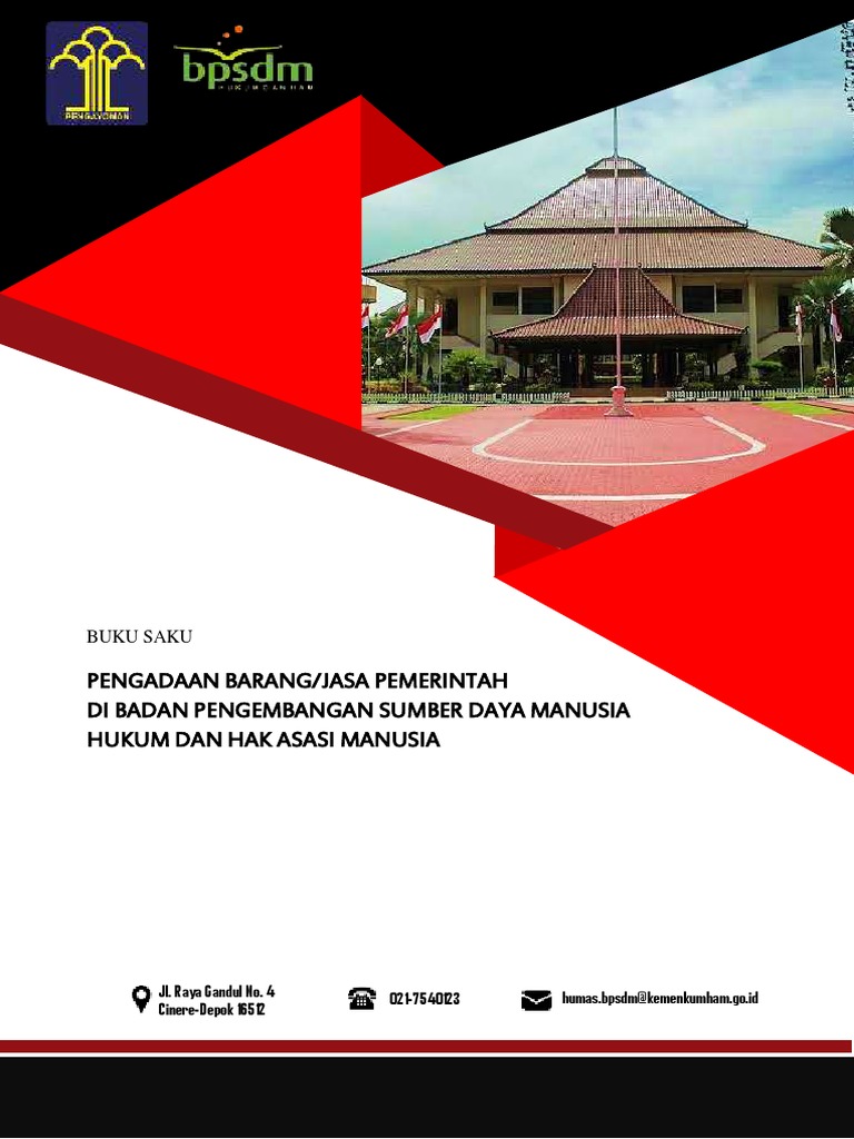 Buku Saku Pengadaan Barang Jasa Pemerintah Di Bpsdm Hukum Dan Ham Pdf