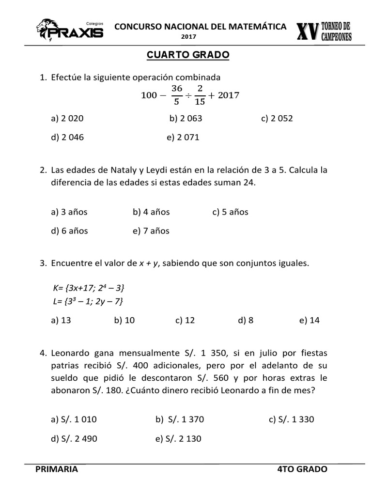 4to Primaria | PDF