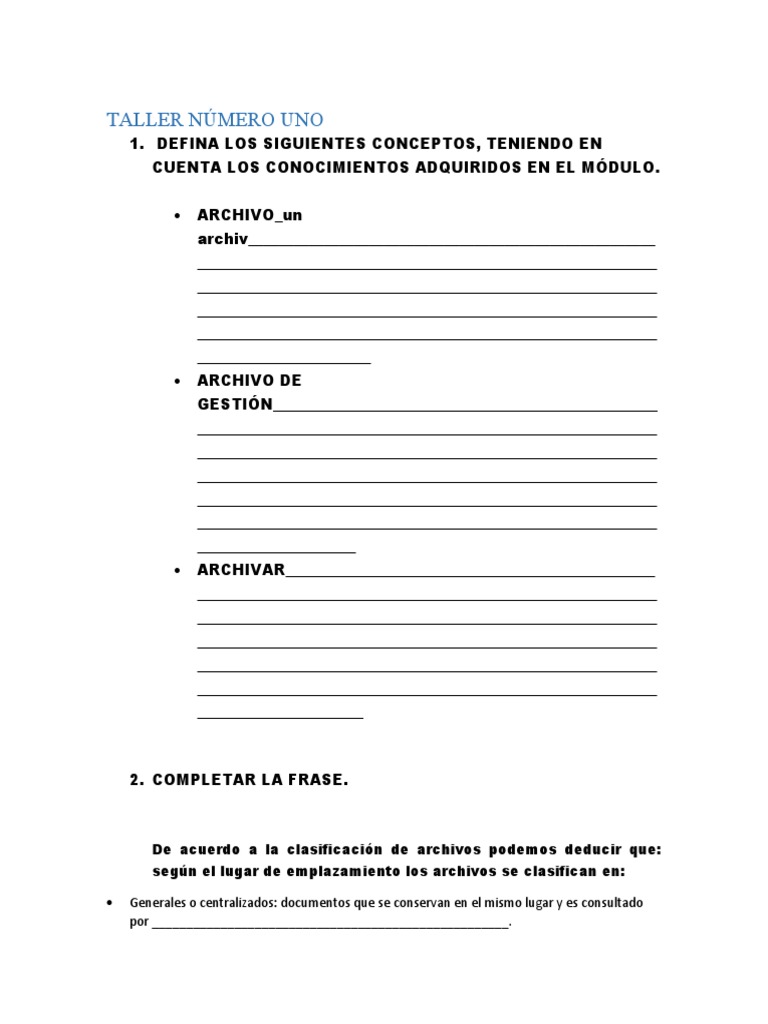 Taller Modulo 1 | PDF