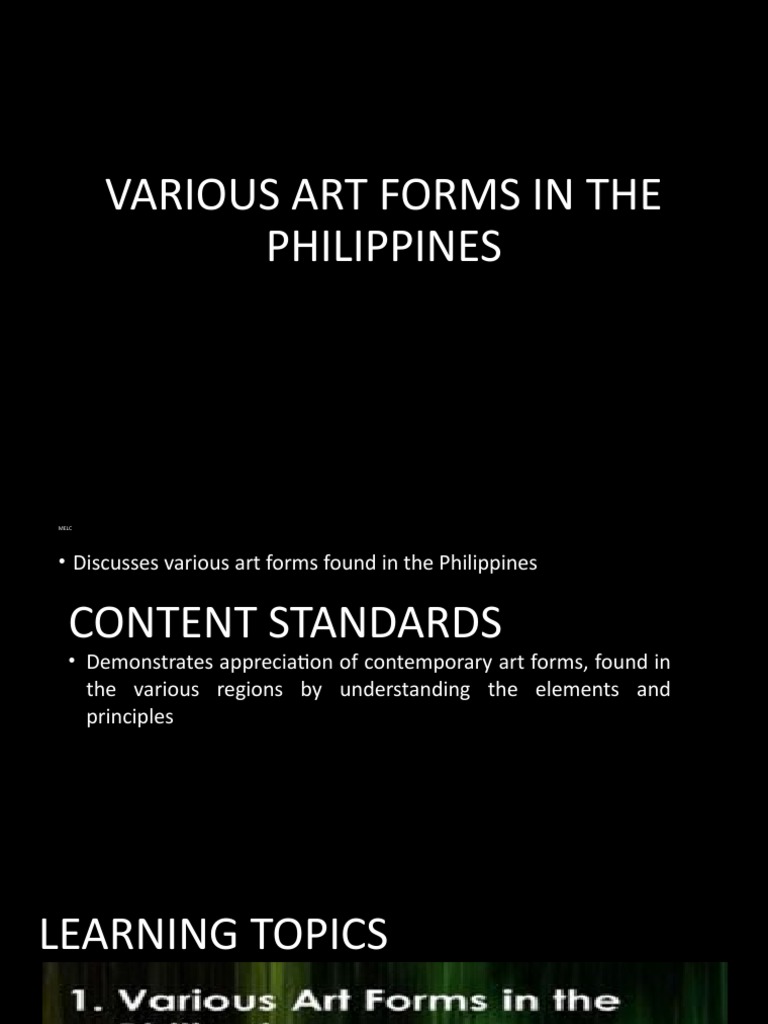 Various Art Forms in The Philippines | PDF