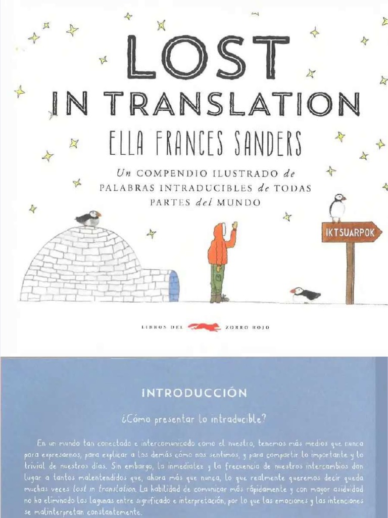 Sanders Ella Frances-Lost-in-translation | PDF