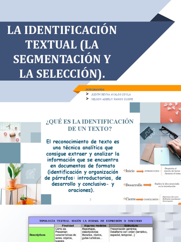 La Identificación Textual | PDF | Información | Segmentación de imagen
