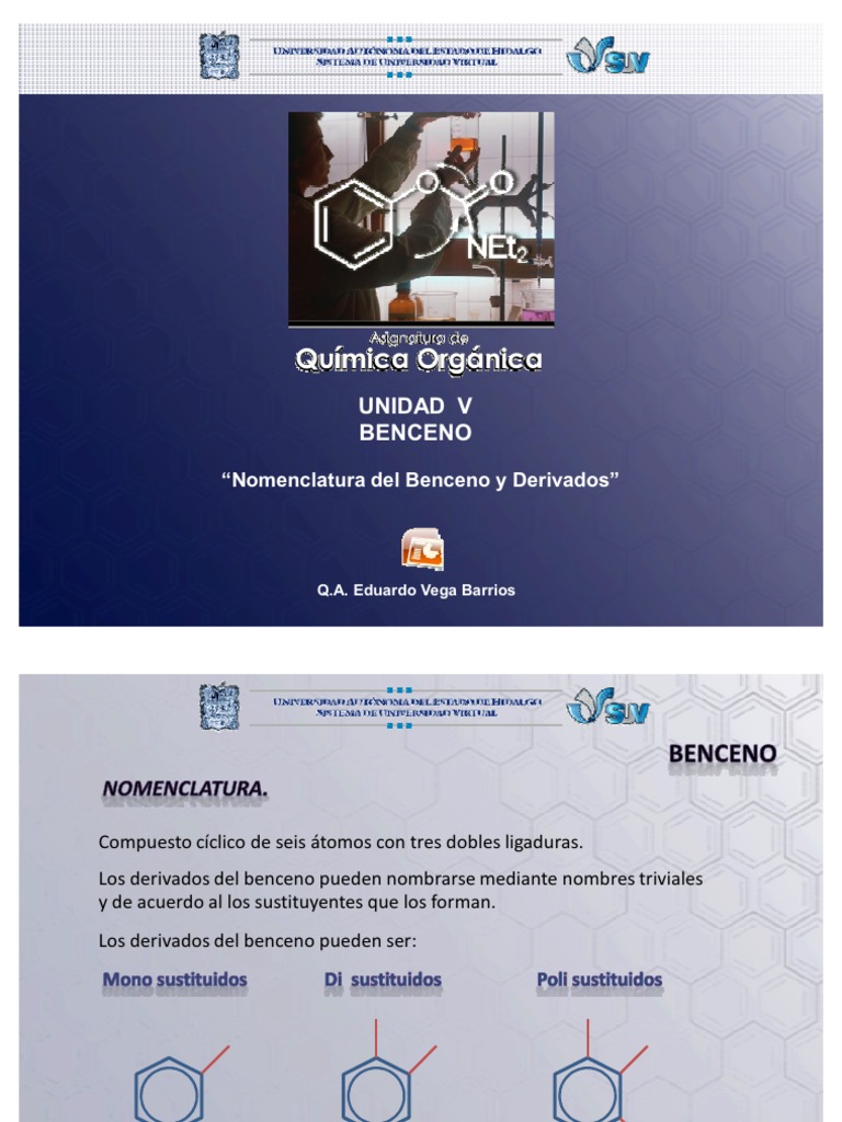 Nomenclatura Del Benceno y Derivados | PDF | Benceno | Hidrocarburos aromáticos