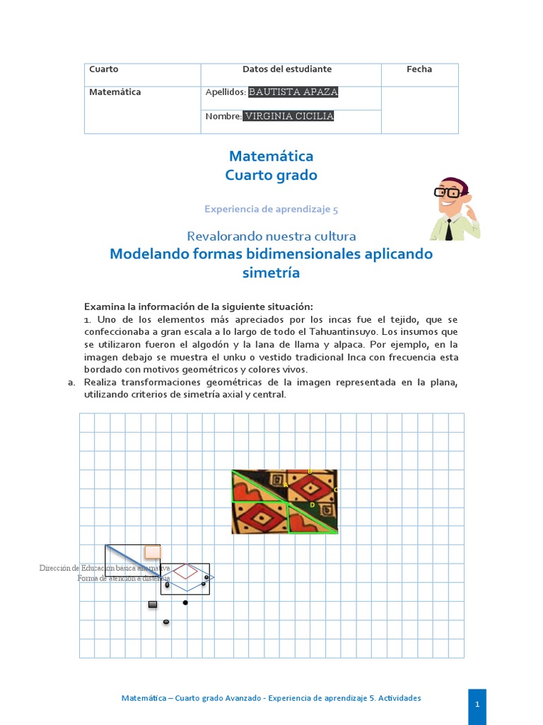 MAT4 - EA5 - Act - 2 - Relaciones de Equivalencia | PDF | Geometría | Simetría