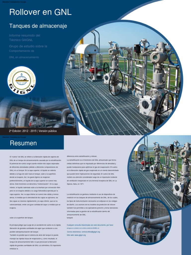 Rollover in LNG Storage Tanks | PDF | Gas natural licuado | Evaporación