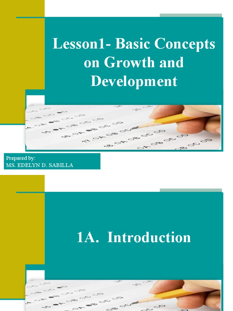 Lesson 1 - Introduction To Human Development | PDF | Developmental ...