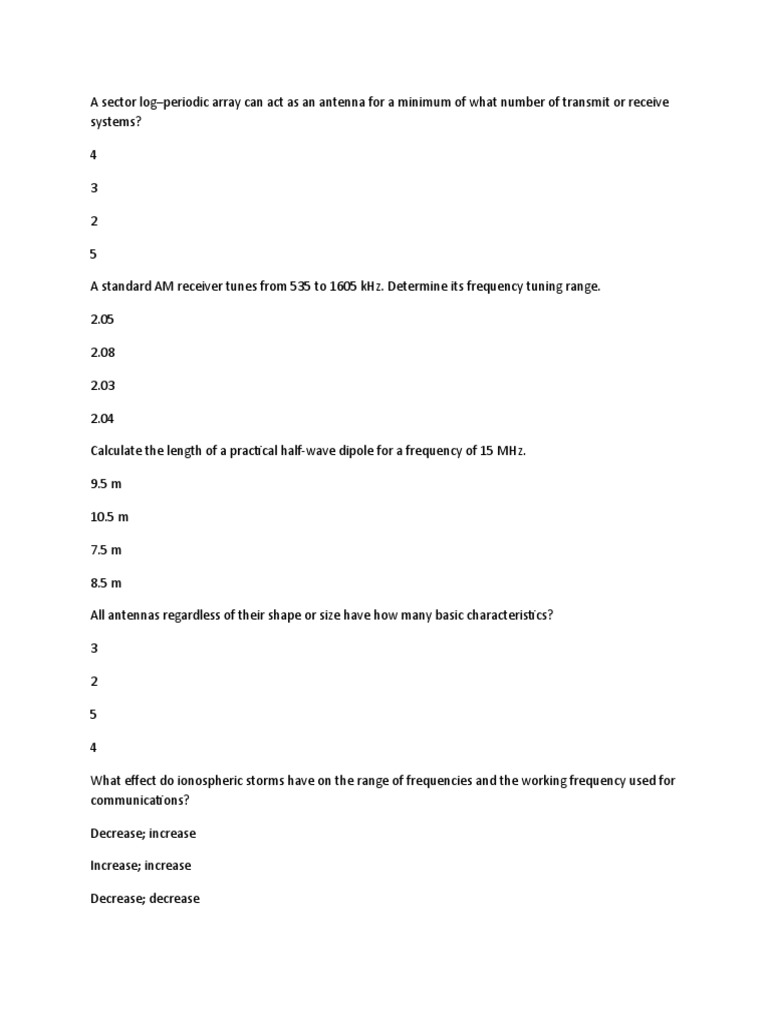 RC Esat 4 | PDF | Antenna (Radio) | Hertz