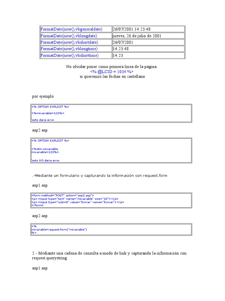 Trucos Asp | PDF | Active X Data Objects | Páginas del servidor activo