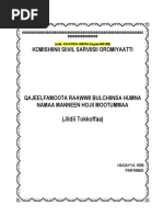 Xalayaa Deeggarssaa | PDF