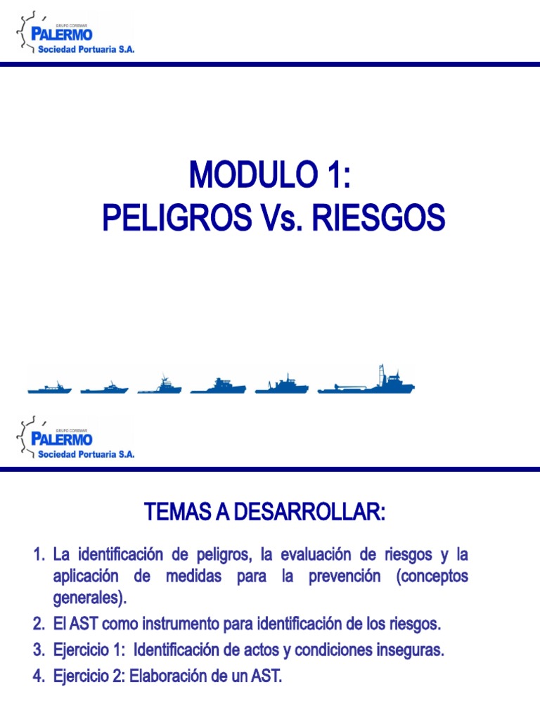 Modulo 1 - Peligro Vs Riesgos | PDF | Guante | Seguridad y salud ...