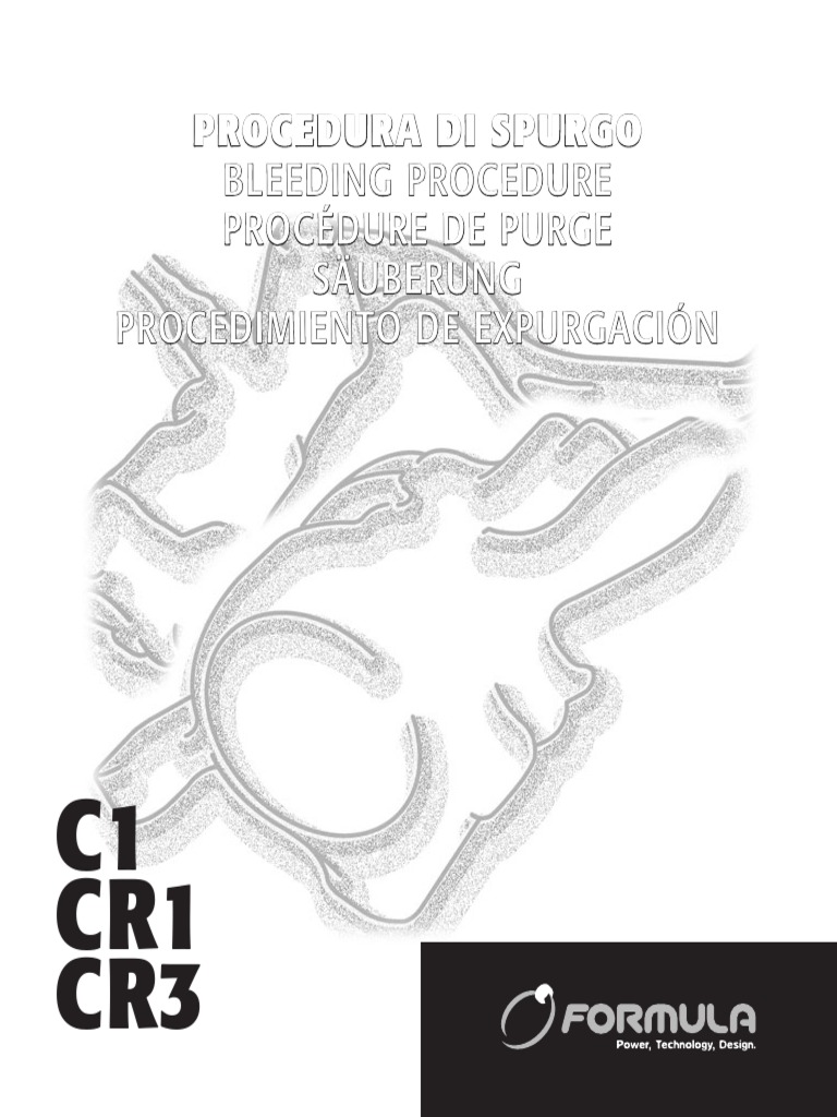 Bleeding Procedure C1 CR1 CR3 | PDF | Syringe | Mechanical Engineering