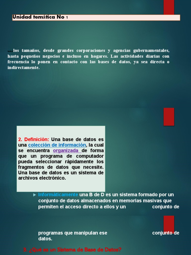 Introduccion - Base de Datos Tema 1 y 2 | Descargar gratis PDF | Bases de datos | Archivo de ...