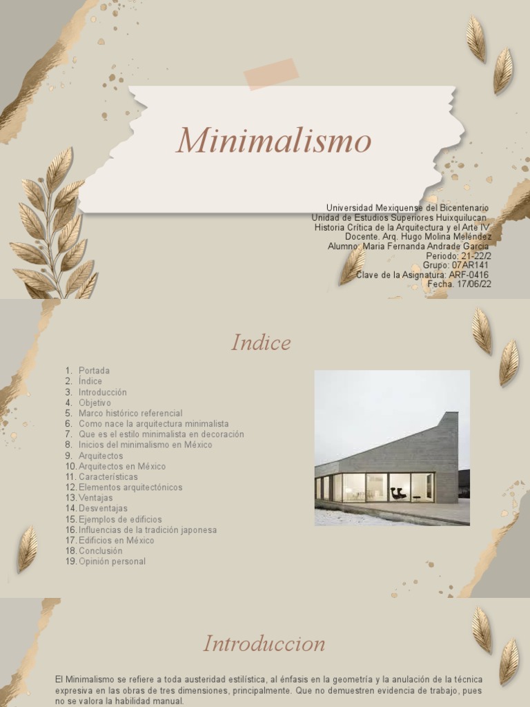 Minimalism o | PDF | Minimalismo | Estética